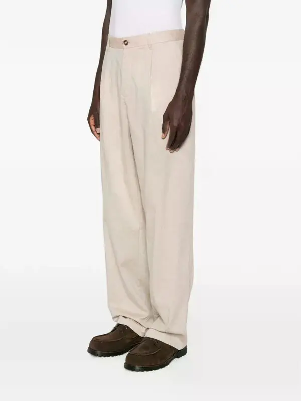 LES DEUX Pleated Straight-leg Trousers