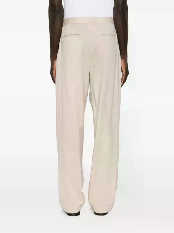 LES DEUX Pleated Straight-leg Trousers