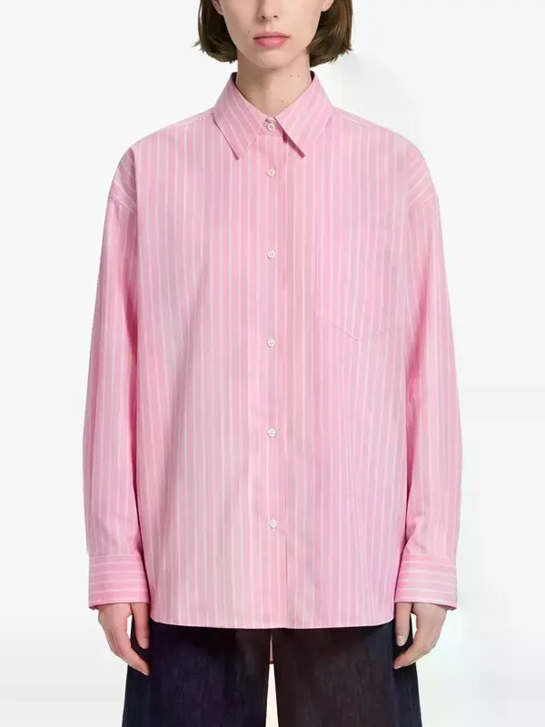 Marni Vertical-stripe Chest-pocket Shirt