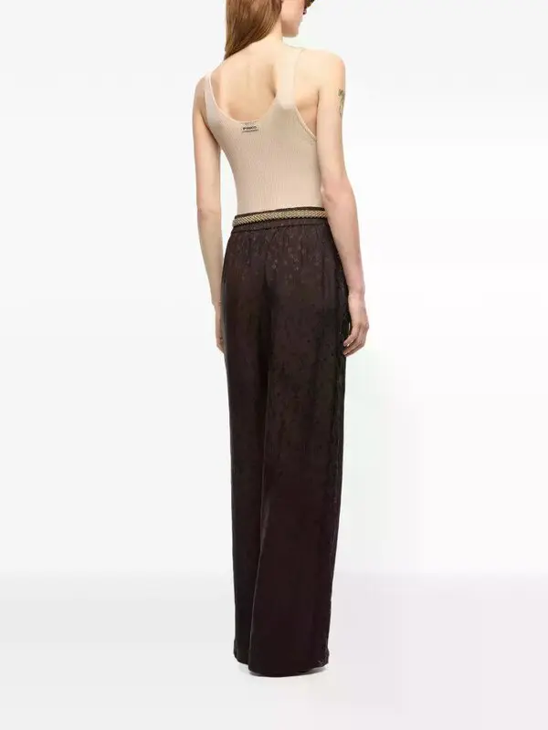 Pinko Silk And Cashmere Blend Vest Top With Lace Neckline - Neutrals