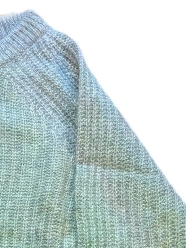 EMERSON RENALDI Ribbed Knit Raglan Sweater - Grey