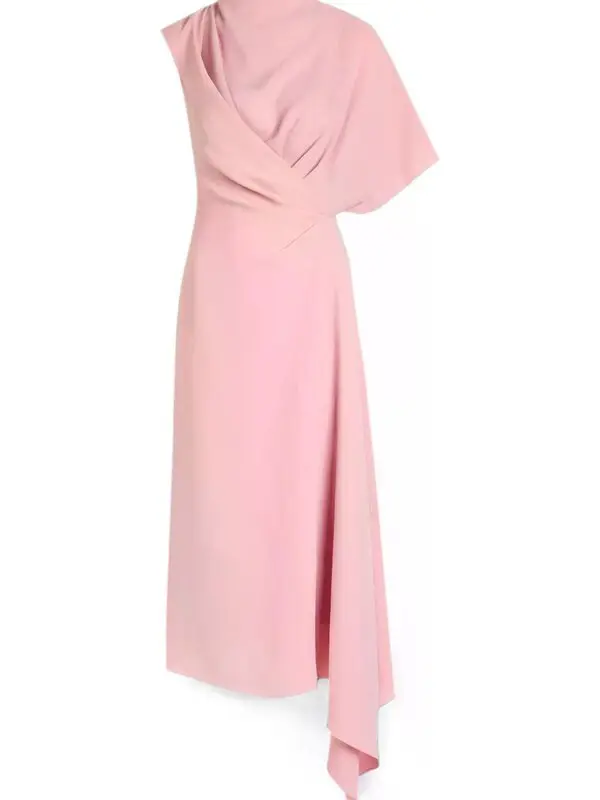 ROKSANDA Elva Draped Asymmetric Midi Dress