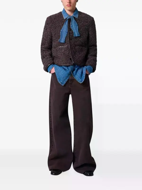 MSGM Bow-tie Denim Shirt