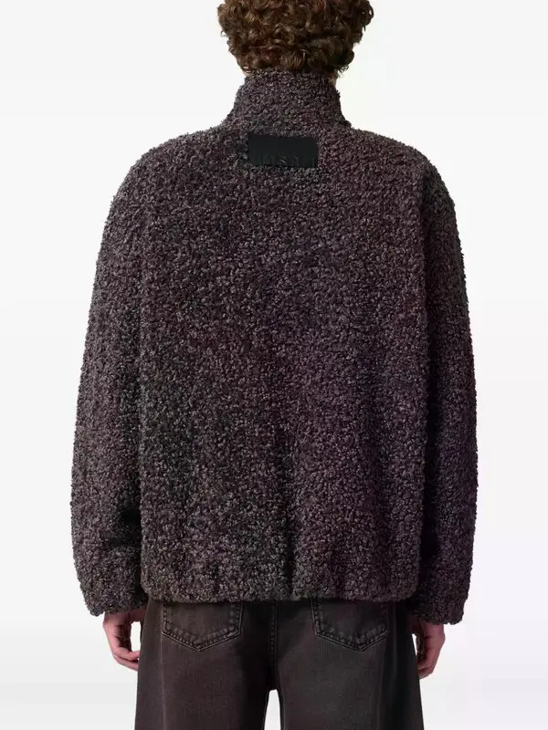 MSGM Logo-patch Bouclé Jacket