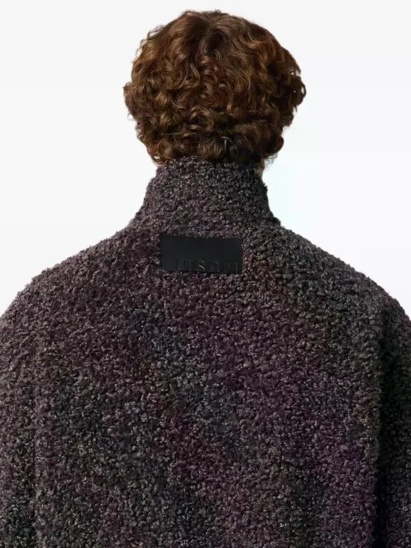 MSGM Logo-patch Bouclé Jacket