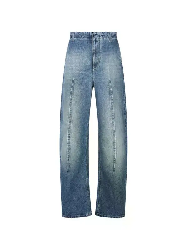 MAISON MARGIELA Faded Pleated Jeans - Blue