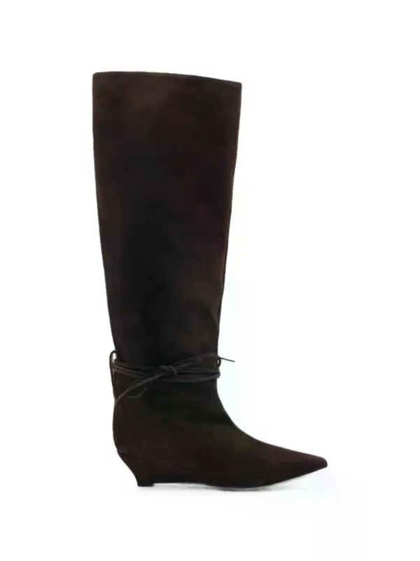 ODISSI Lace-up Wedge-heel Boots