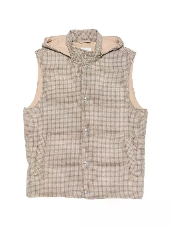 Eleventy Check-pattern Gilet