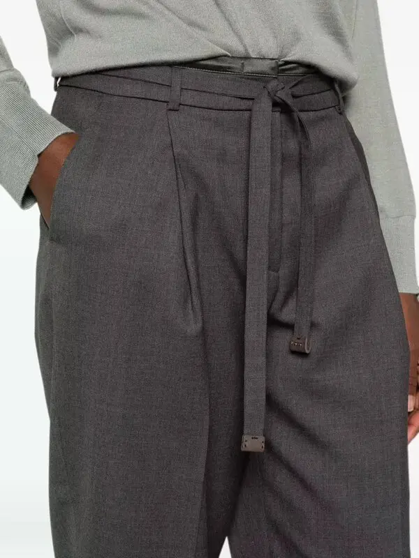 Peserico Pleated Belted Trousers