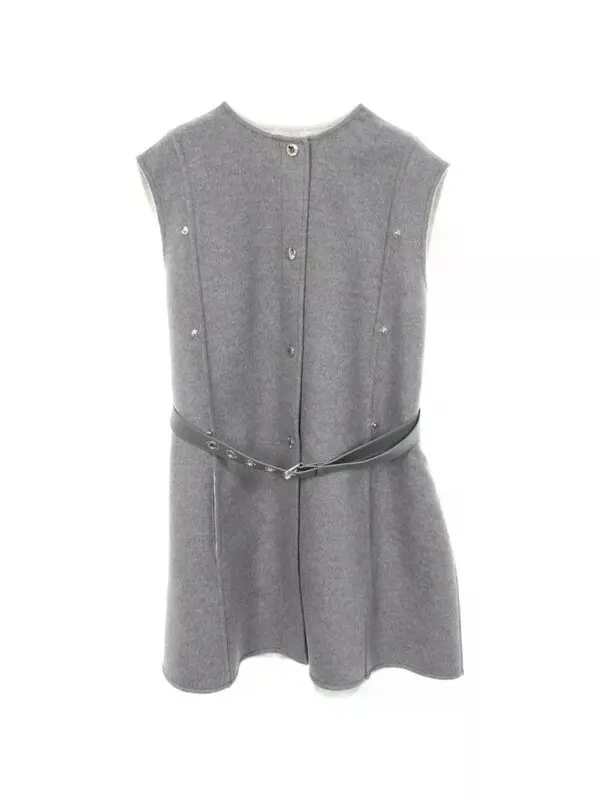 LOUIS VUITTON 2020s Cape-sleeve Belted Coat