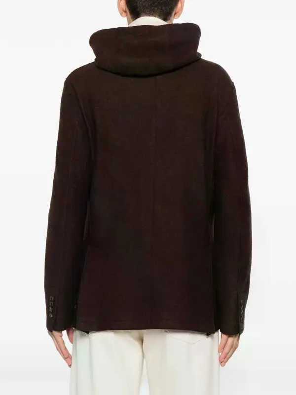 Eleventy Hooded Wool Jacket