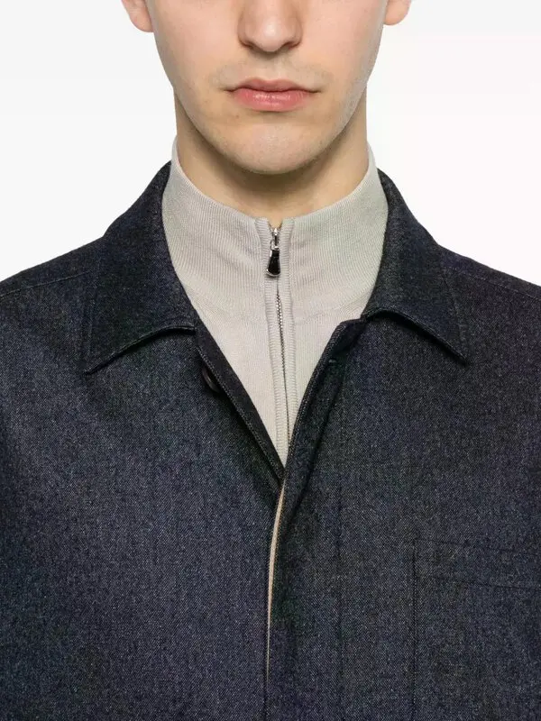 Eleventy Chest-pocket Shirt Jacket