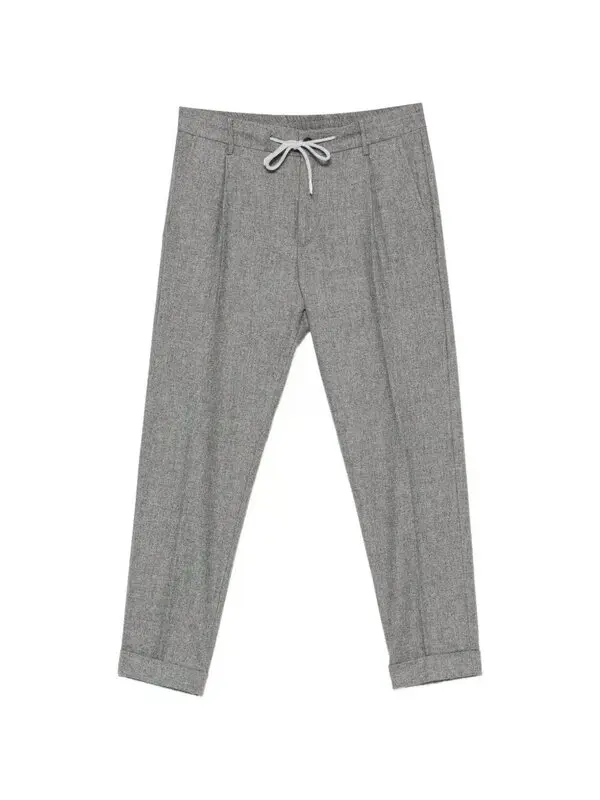 Eleventy Drawstring Pleated Trousers