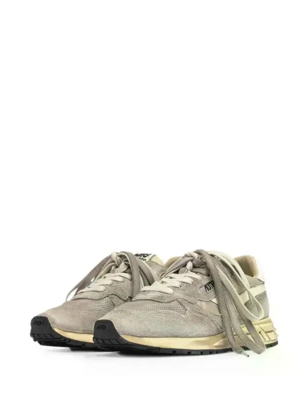 AUTRY Super Vintage Suede-panelled Sneakers - Grey