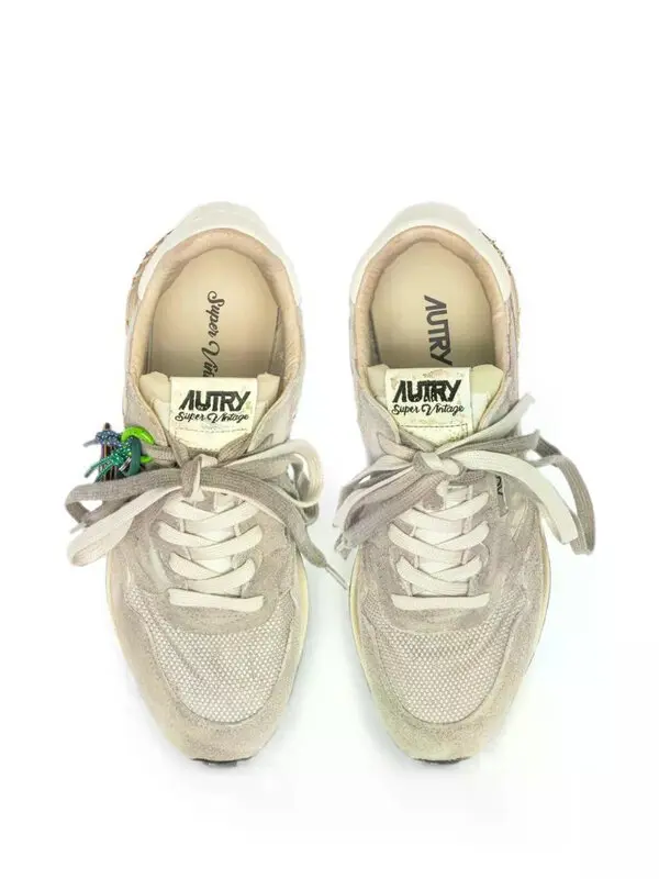 AUTRY Super Vintage Suede-panelled Sneakers
