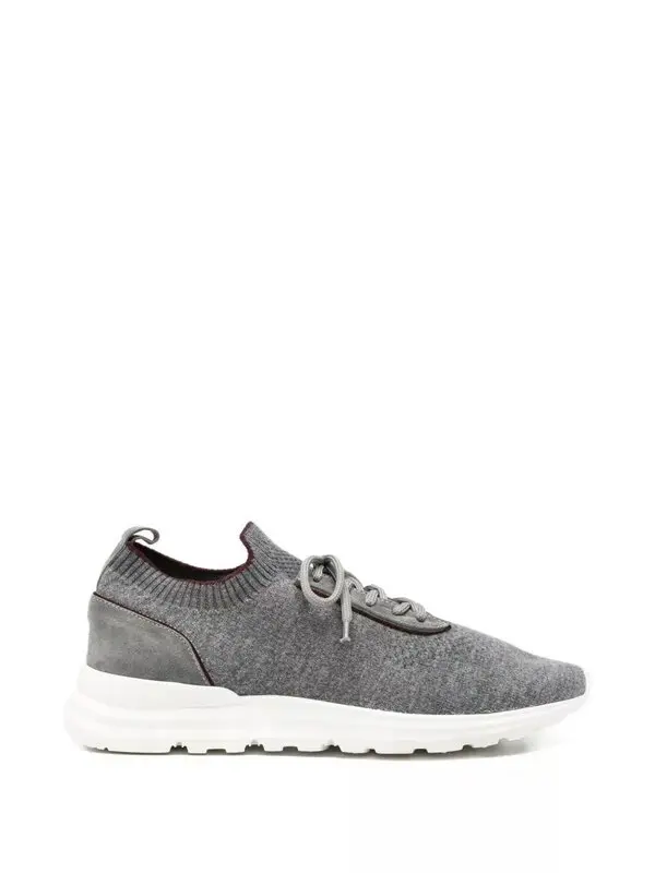 Eleventy Panelled Knit Sneakers