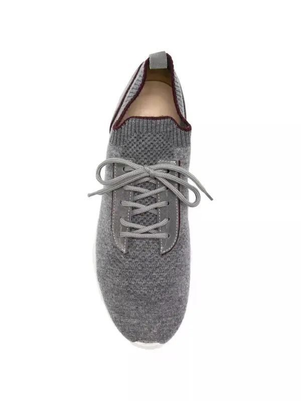 Eleventy Panelled Knit Sneakers