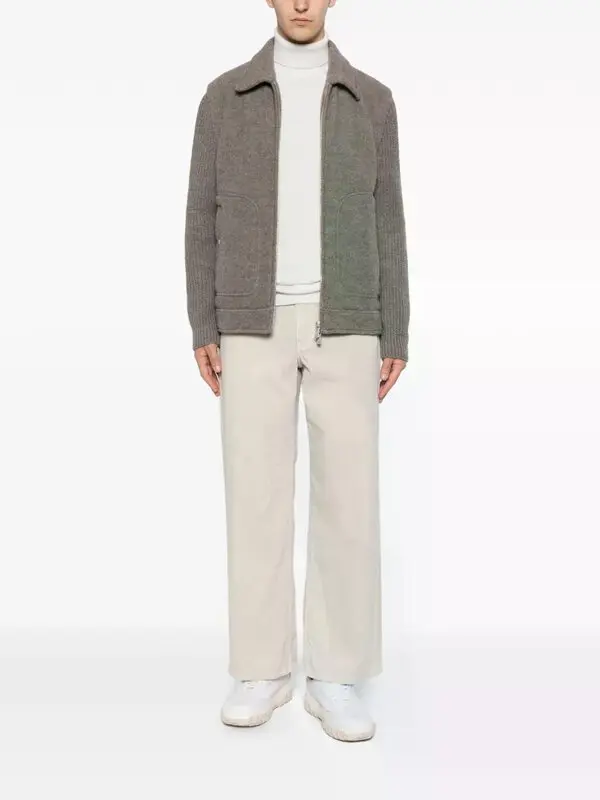 Eleventy Knit-sleeves Jacket