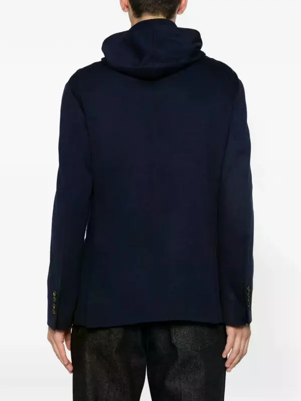 Eleventy Hooded Wool Jacket