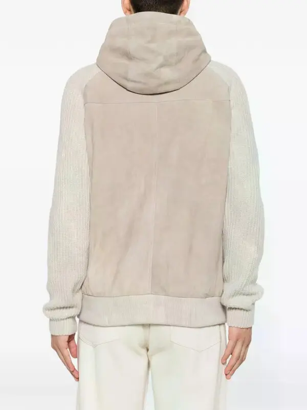 Eleventy Suede Panelled Jacket