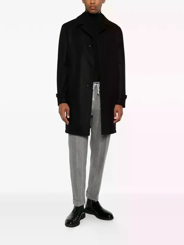 Eleventy Pinstripe Drawstring-waist Trousers
