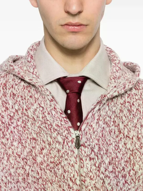 Eleventy Zip-up Hood Cardigan