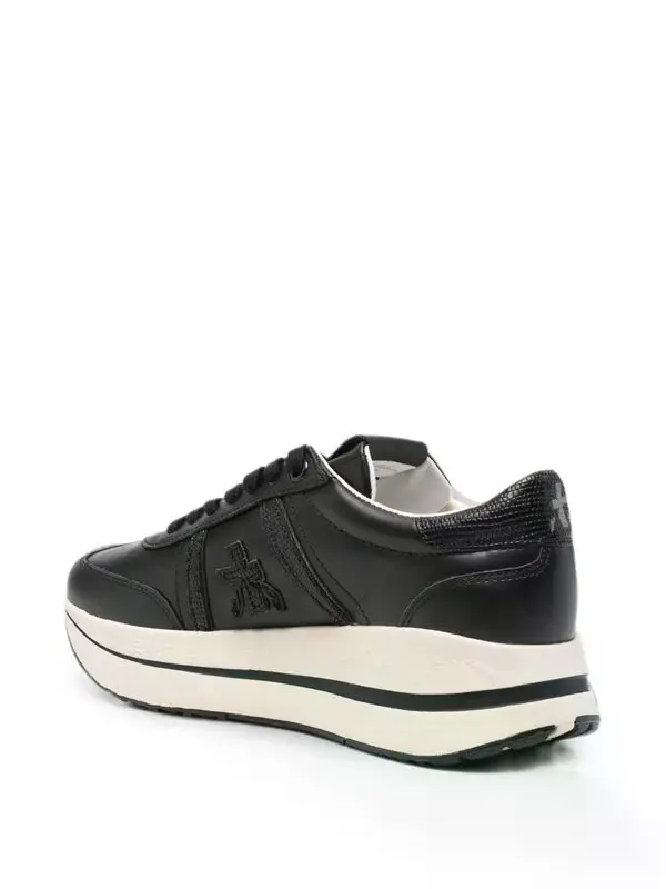 Premiata Bethcoin Leather Platform Sneakers