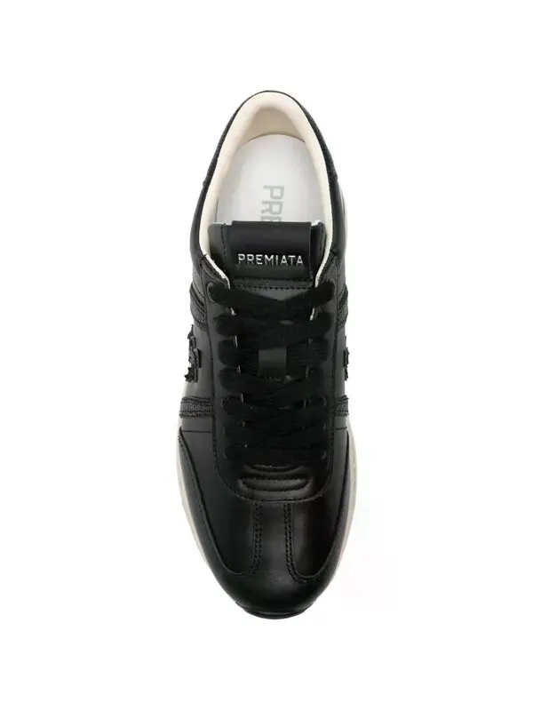 Premiata Bethcoin Leather Platform Sneakers