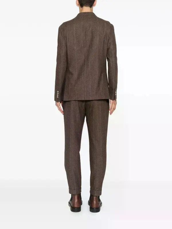 Eleventy Double-breasted Pinstripe-pattern Suit