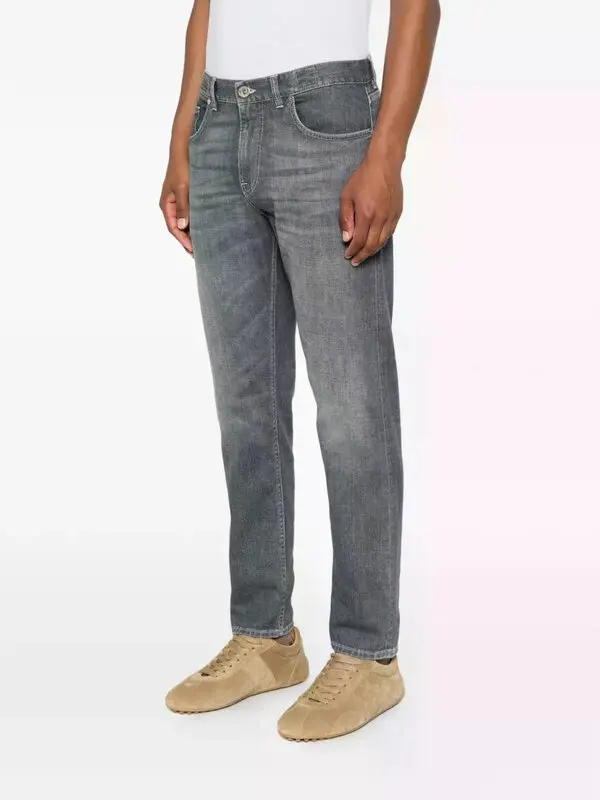 Eleventy Faded-effect Slim-fit Jeans