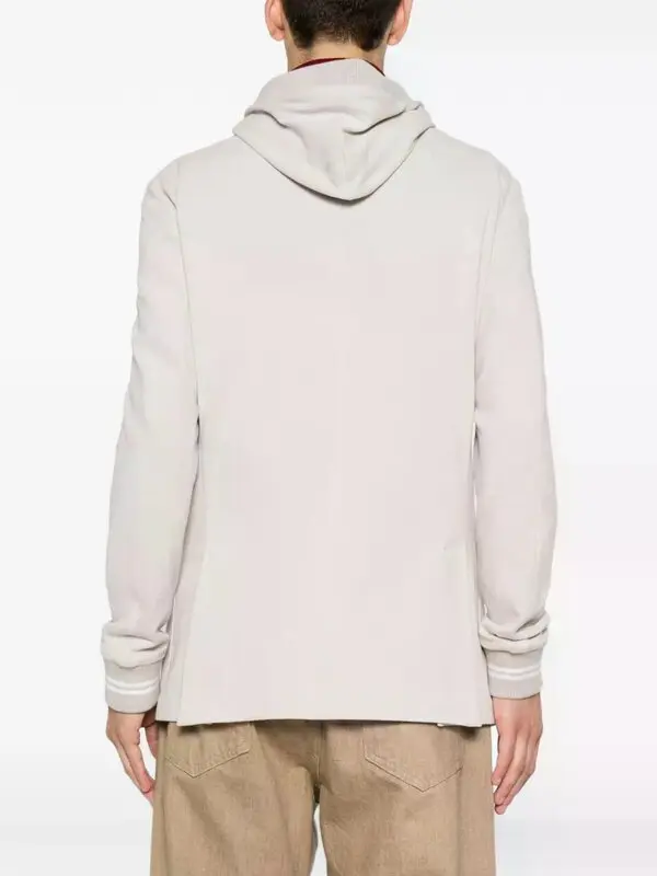 Eleventy Hooded Single-breasted Jacket