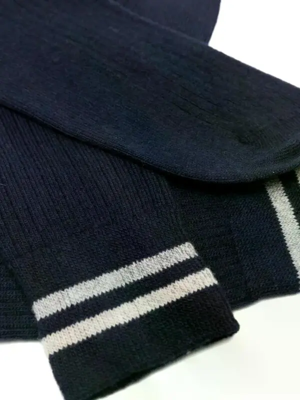 Eleventy Stripe-detail Ribbed Socks