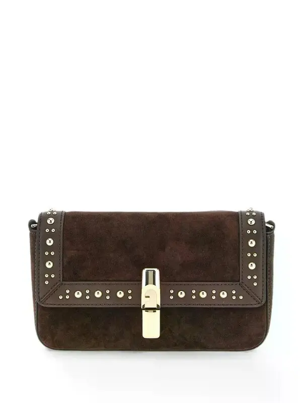 Furla Stud-embellished Suede Tote Bag