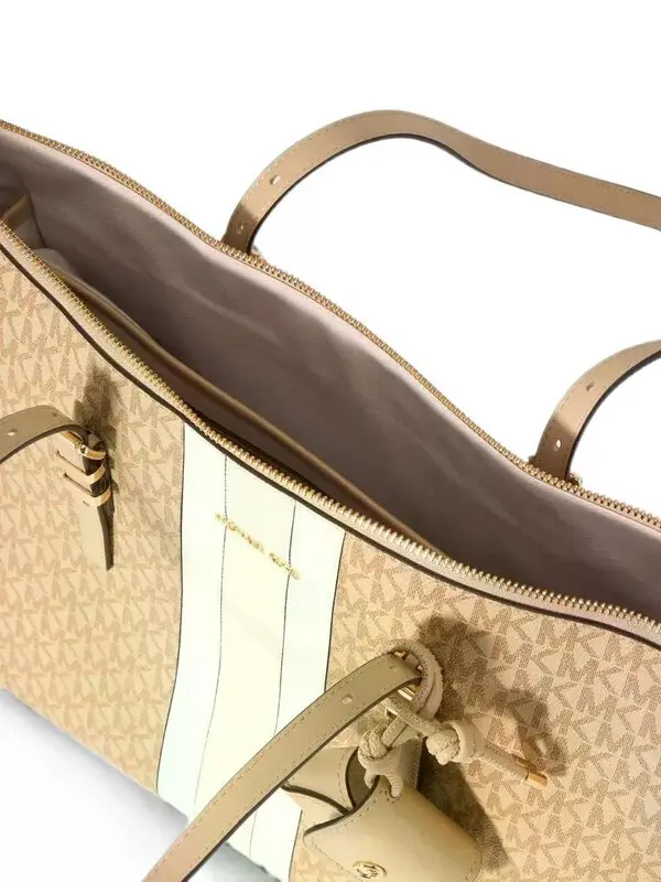 Michael Kors Monogram-print Striped Tote Bag