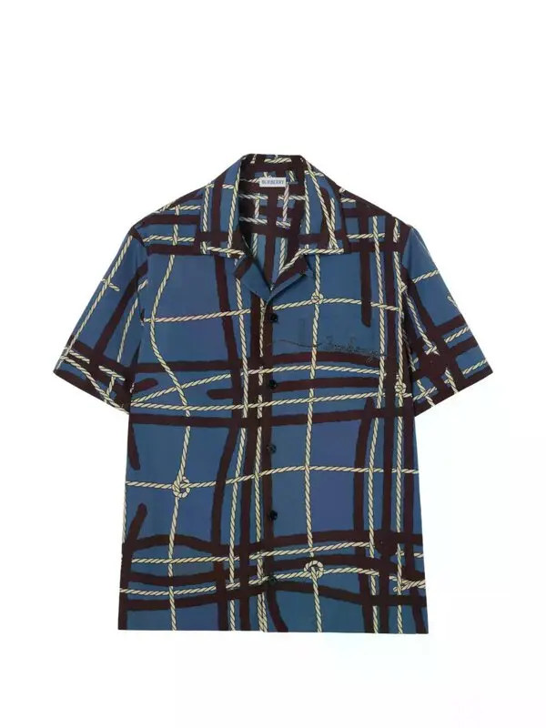 Burberry Relaxed-fit Knot-check Cotton Shirt