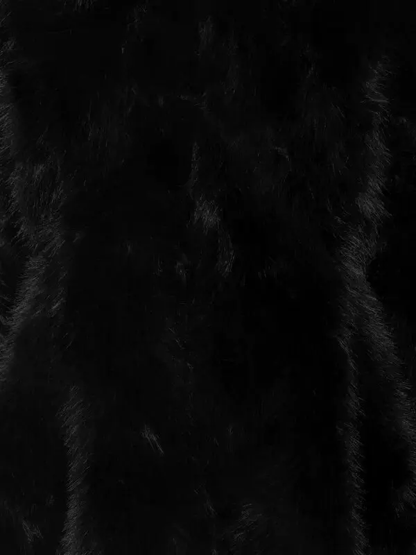 ROTATE BY BIRGER CHRISTENSEN Faux Fur Flared Jacket