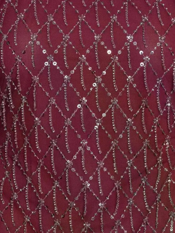ROTATE BY BIRGER CHRISTENSEN Sequins Mini Flared Dress