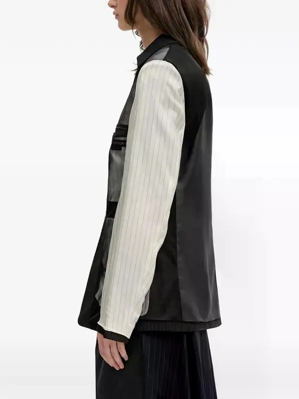 Andersson Bell Pinstripe-pattern Reversible Blazer
