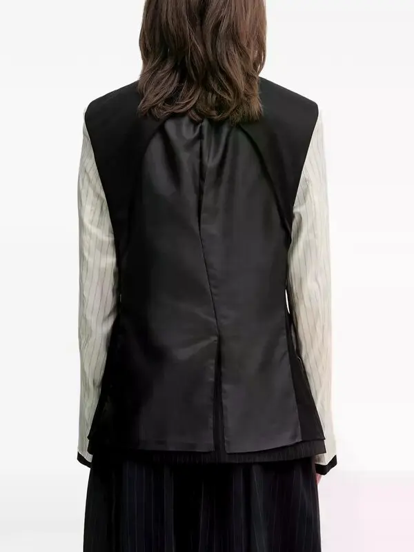 Andersson Bell Pinstripe-pattern Reversible Blazer