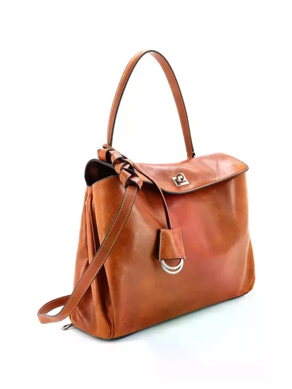 Balenciaga Rodeo Shoulder Bag Leather Medium Satchel