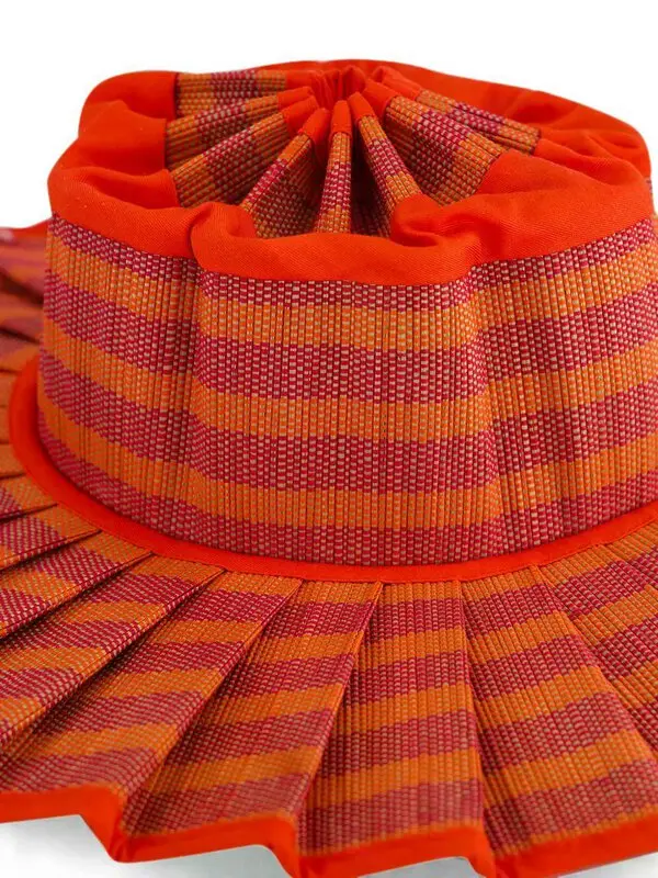 Lorna Murray Capri Check-pattern Pleated Hat