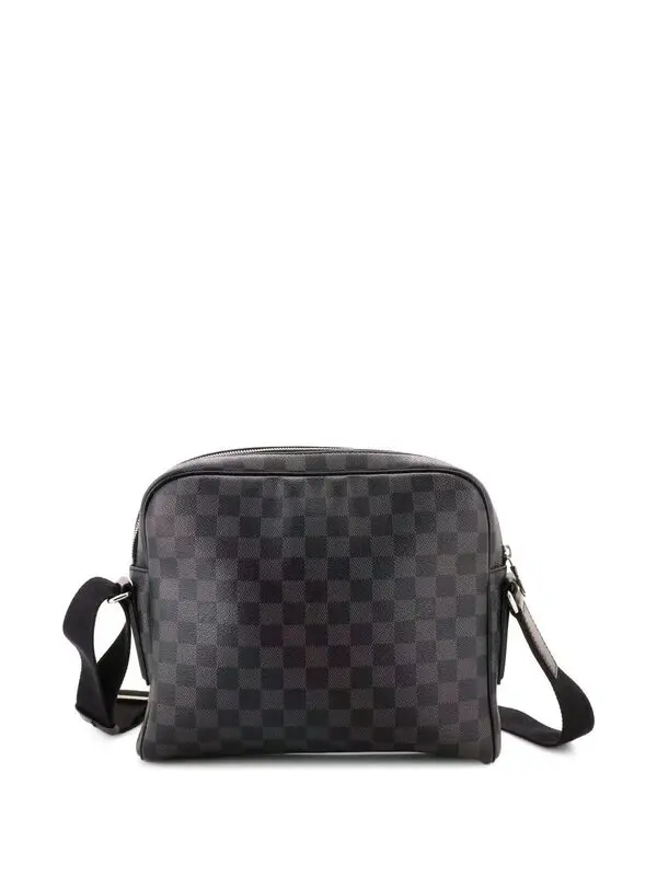LOUIS VUITTON Damier Graphite Pm Reporter Bag - Black