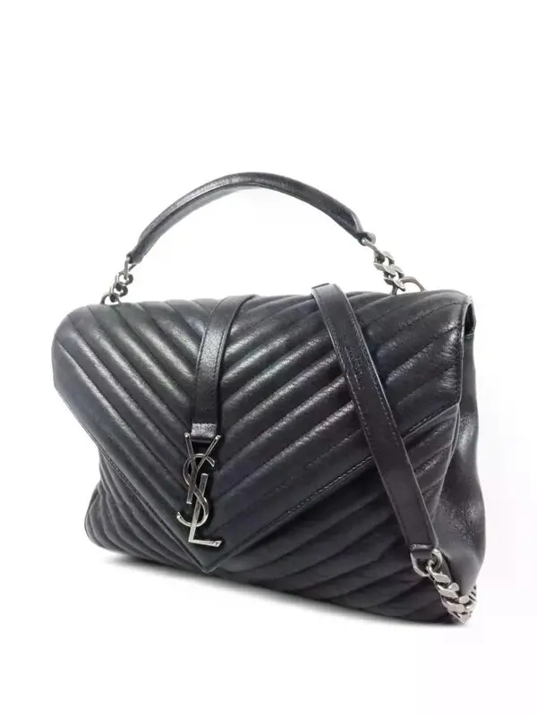 Saint Laurent Large College Tote Bag - Black