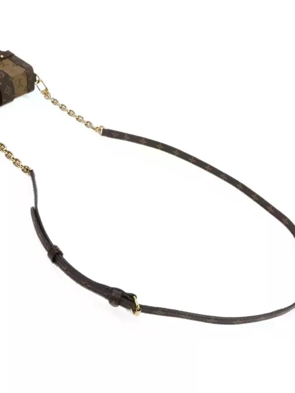 LOUIS VUITTON Monogram Reverse Trunk Vertical Shoulder Bag