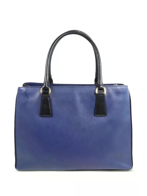 Prada Galleria Saffiano Lux Shoulder Bag - Blue