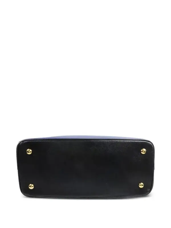 Prada Galleria Saffiano Lux Shoulder Bag - Blue