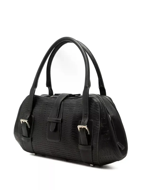 Loewe 2005 Embossed Leather Senda Handbag