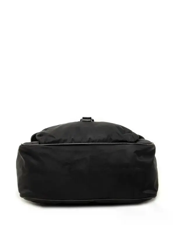 Prada Saffiano Trimmed Tessuto Shoulder Bag