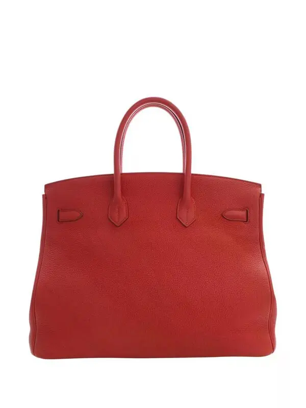 Hermès 35 Togo Birkin Retourne Handbag - Red