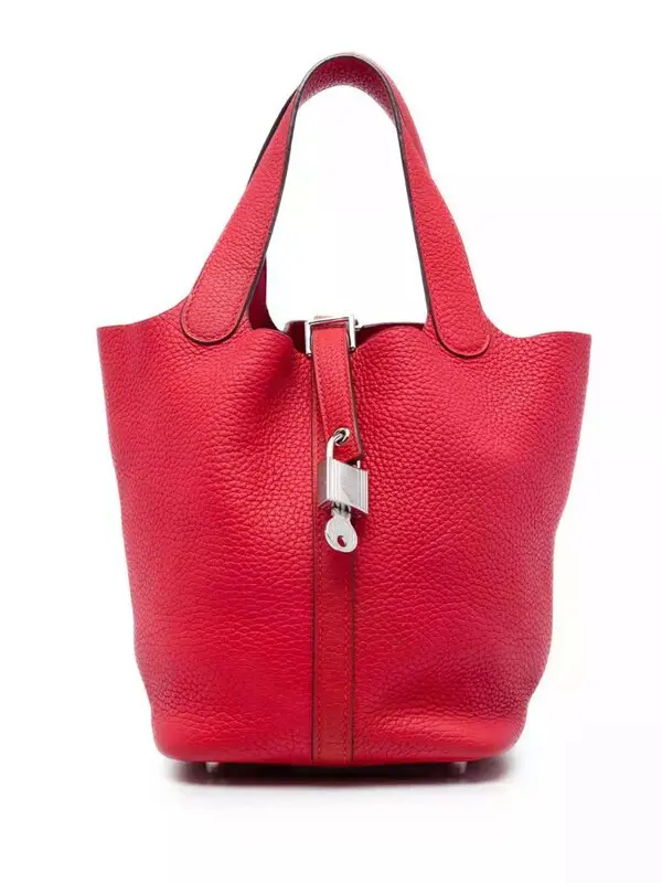 Hermès 2016 Clemence Picotin Lock 18 Handbag - Red